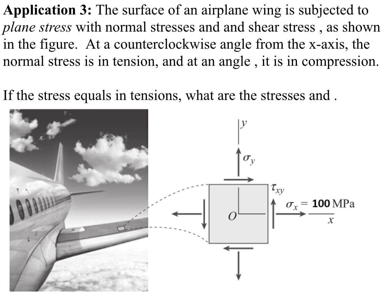 Solved Application 3: The surface of an airplane wing is | Chegg.com