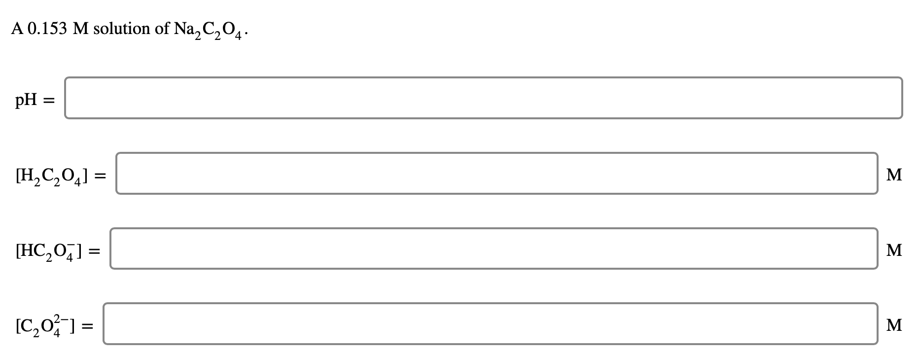 Solved Oxalic acid, H,C,04, has acid dissociation constants | Chegg.com