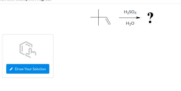 Solved H2SO4 ? H2O Draw Your Solution | Chegg.com