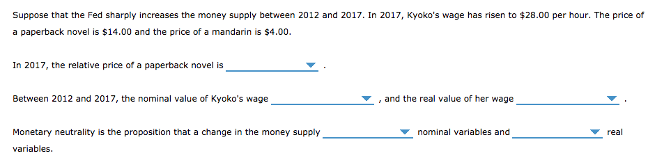 Solved 3. The classical dichotomy and the neutrality of | Chegg.com