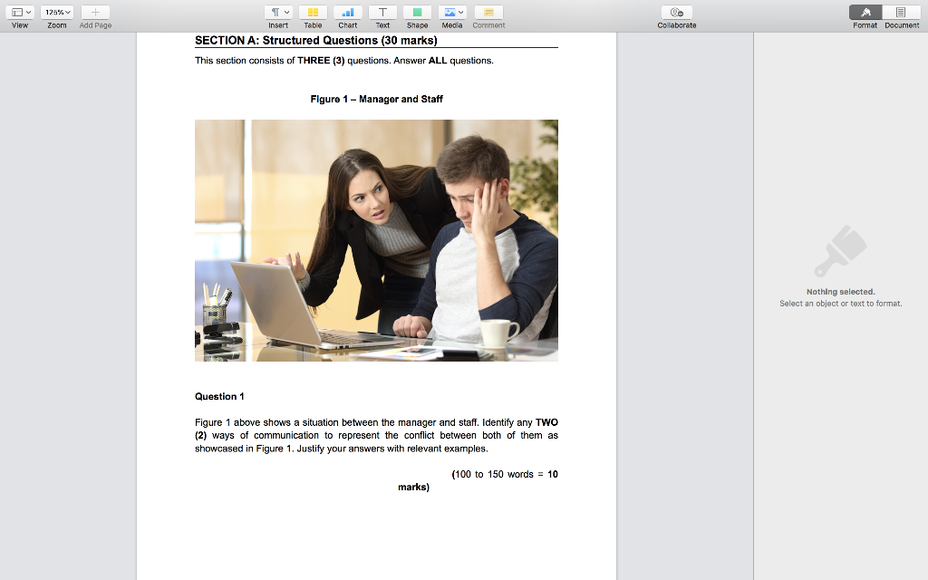 Solved 125% Zoom + Add Page View Collaborate Format Document | Chegg.com