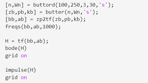 Solved From the next Matlab code: From LP to BP. | Chegg.com