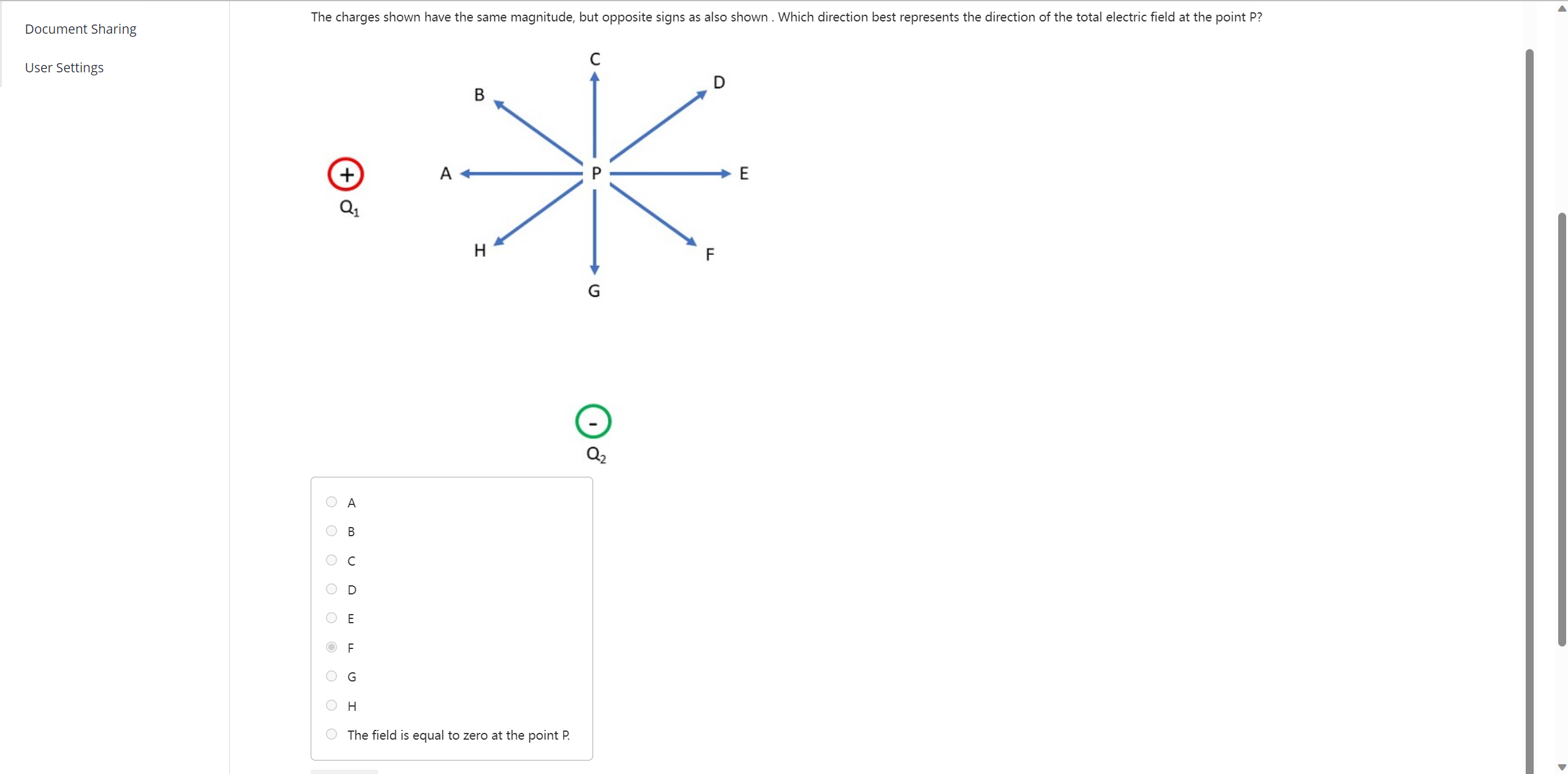 Solved Document Sharing User Settings The charges shown have | Chegg.com