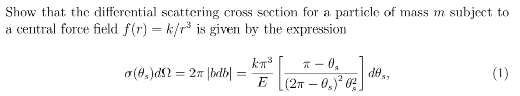 Solved Show that the differential scattering cross section | Chegg.com