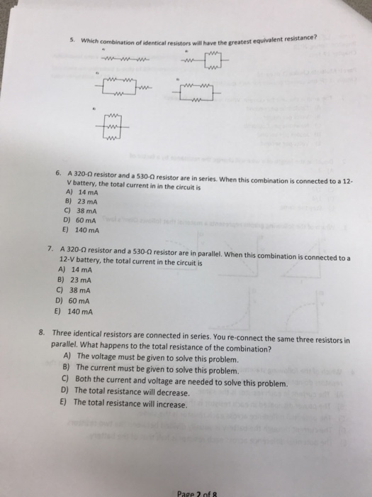 Solved Chapter 17 Test Part I: Multiple Choice (1 pt each | Chegg.com