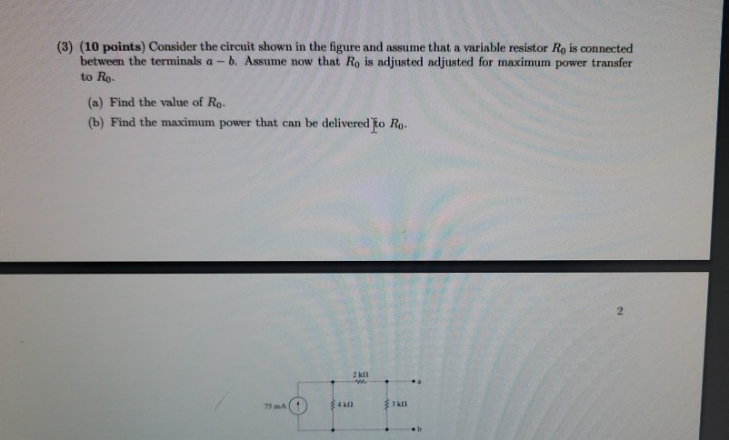 Solved (3) (10 points) Consider the circuit shown in the | Chegg.com Solved (3) (10 points) Consider the circuit shown in the | Chegg.com