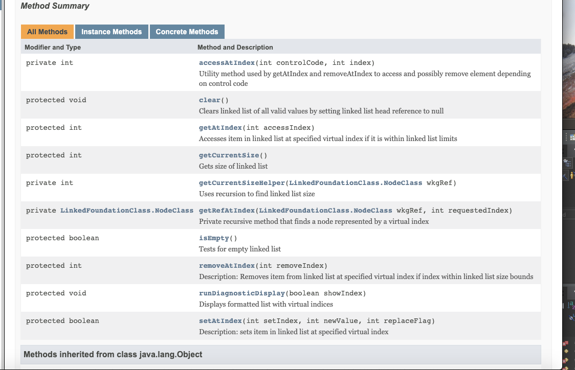 Solved Nested Class Summary Nested Classes Modifier and Type | Chegg.com