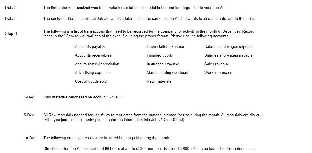 Solved The first order you received was to manufacture a | Chegg.com