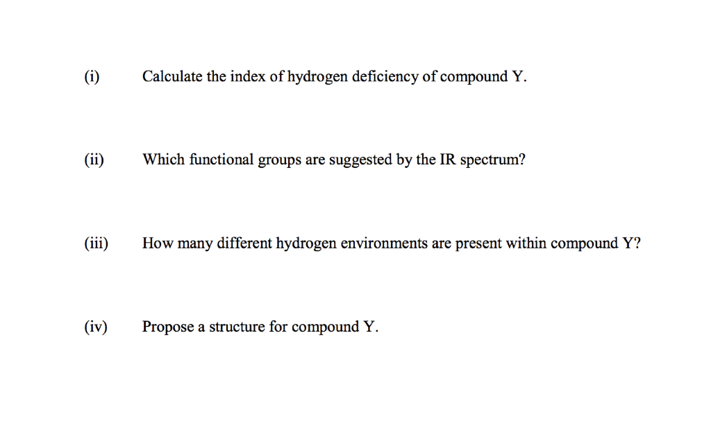 Solved Compound Y has the molecular formula C4H2O2. The IR | Chegg.com