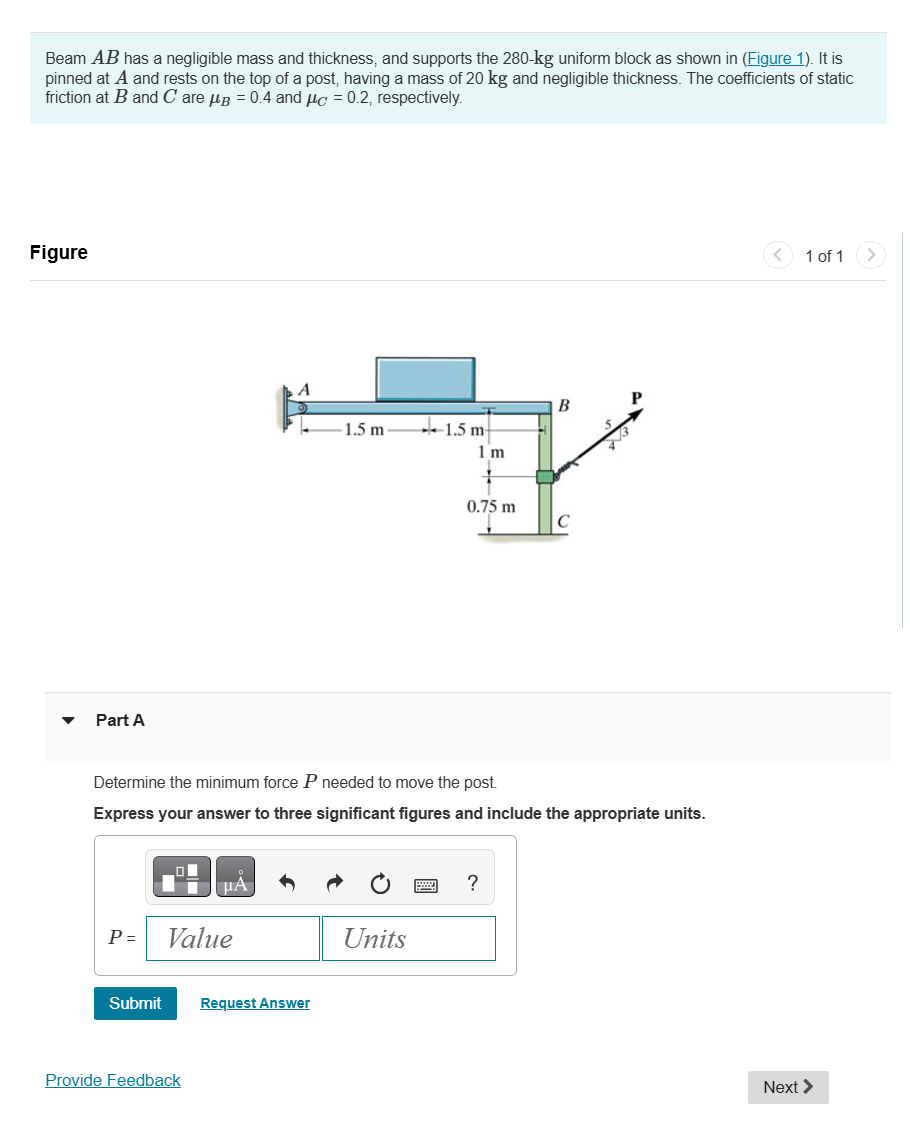 Solved Beam AB ﻿has a negligible mass and thickness, and | Chegg.com