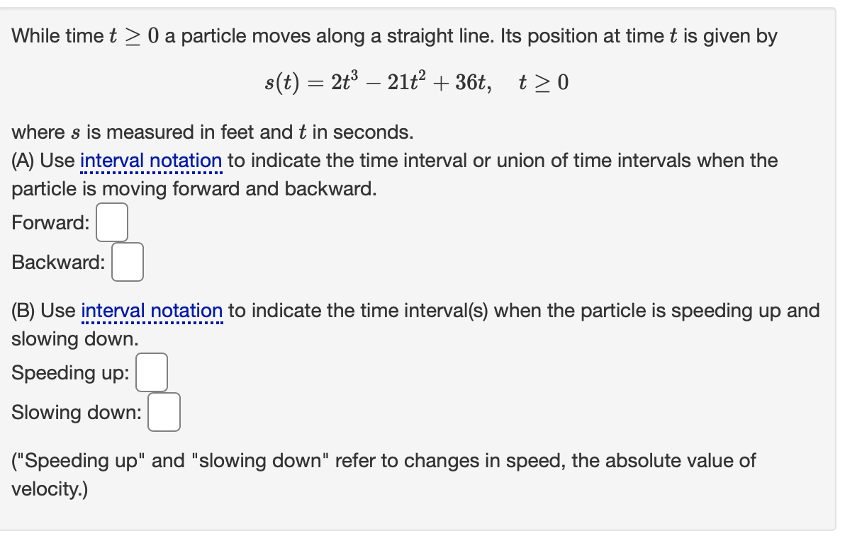 Solved While time to a particle moves along a straight line. | Chegg.com