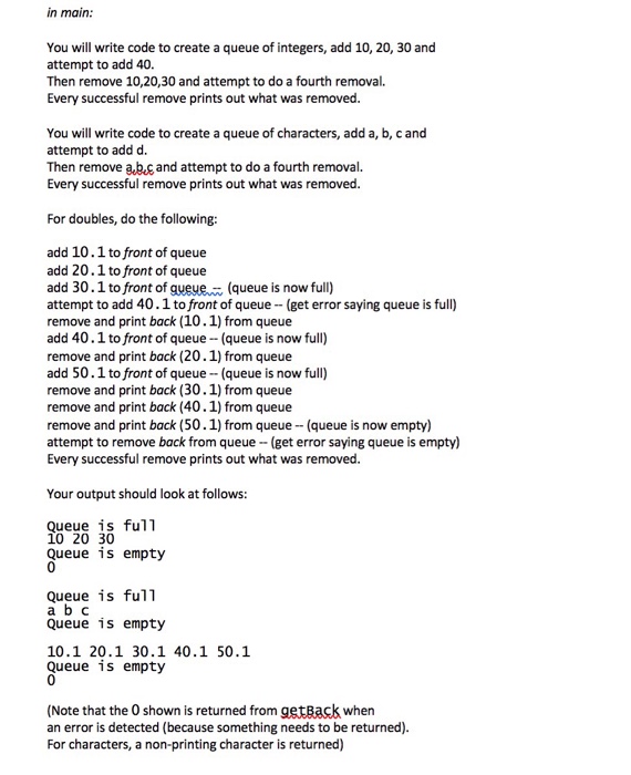 Solved This program is an exercise in using template classes | Chegg.com