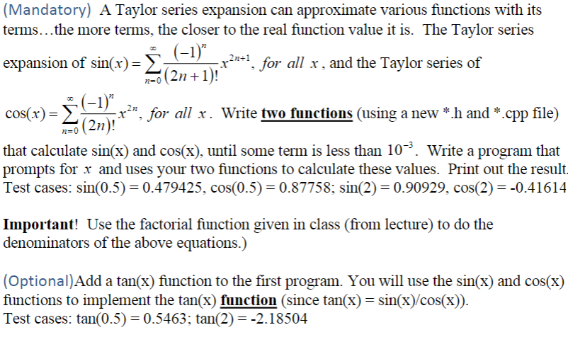 Solved In C++ and in 3 files for the function as stated in | Chegg.com