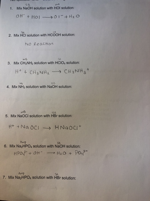 Solved NA Mix NaOH solution with HOI solution: 1. Sp 2. Mix | Chegg.com