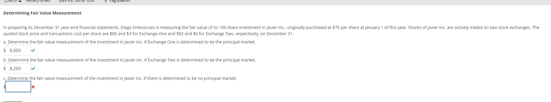 Please help with letter C I have tried using the | Chegg.com