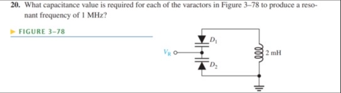 Solved 20 What Capacitance Value Is Required For Each Of
