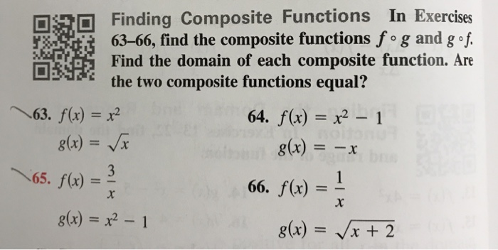 Solved Finding Composite Functions In Exercises 63 66 Find