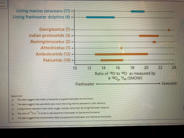 Solved of 1.0 Living marine cetaceans (11) - Living | Chegg.com