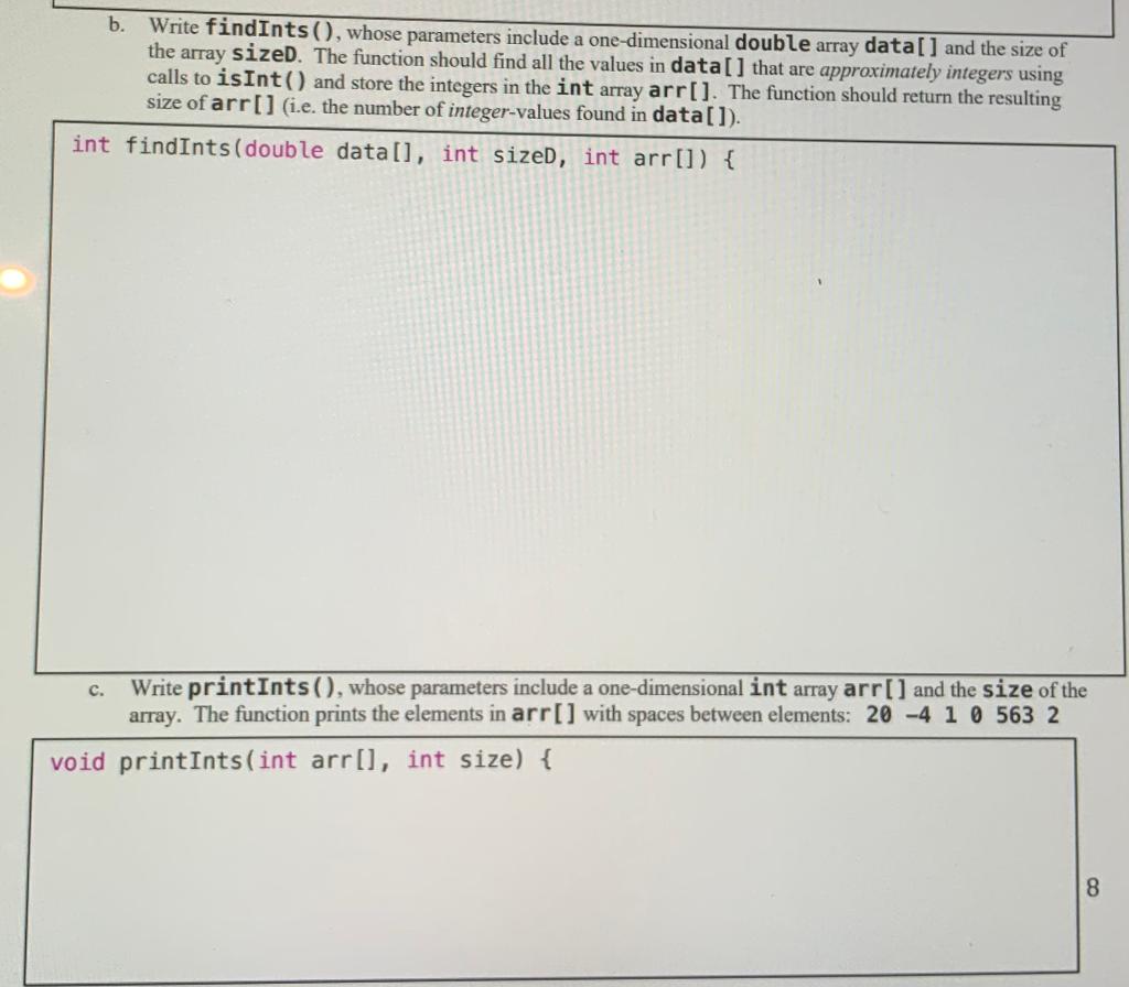 6. In this problem, you will write three user-defined | Chegg.com