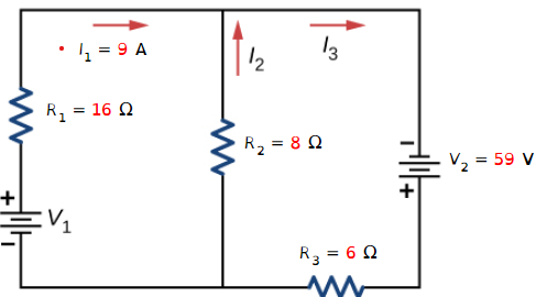 Solved Consider the circuit shown below. Find V1 (in V), I2 | Chegg.com