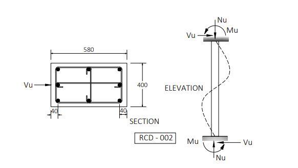 Solved A column section shown in RCD-002 is reinforced with | Chegg.com
