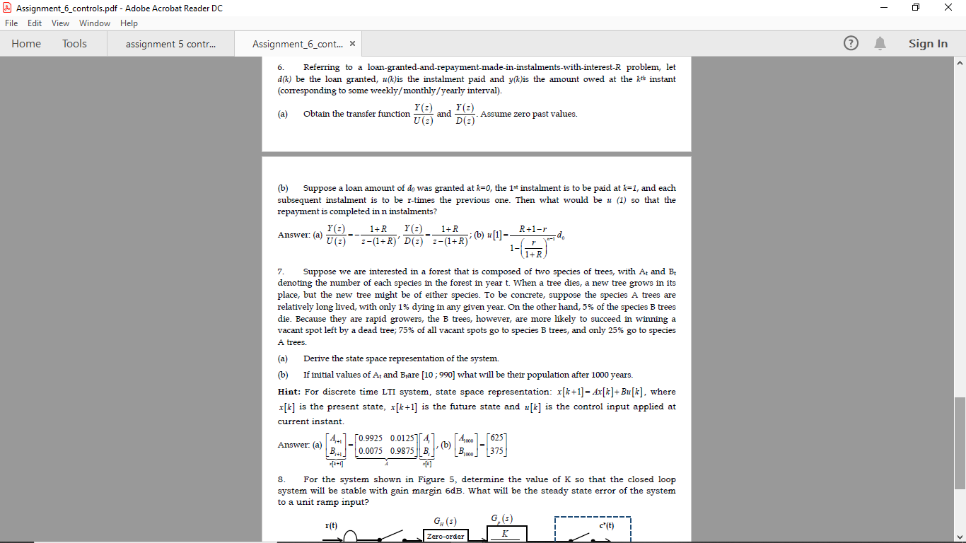 - a Assignment_6_controls.pdf - Adobe Acrobat Reader | Chegg.com