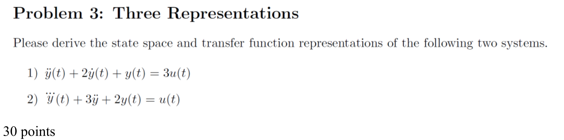 Solved Problem 3 Three Representations Please Derive The
