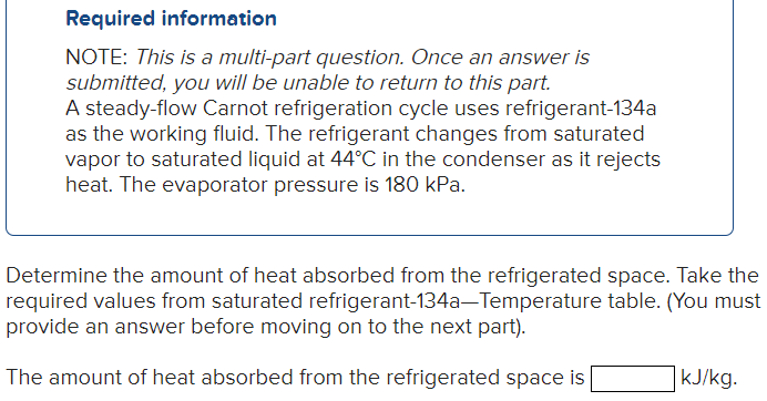 Solved Required information NOTE: This is a multi-part | Chegg.com