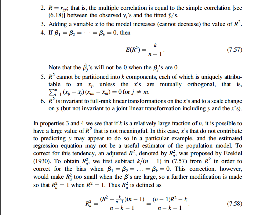 (a) Verify that R2 is invariant to full-rank linear | Chegg.com