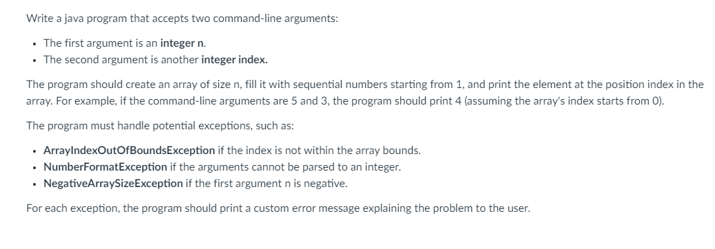 Solved Write a java program that accepts two command-line | Chegg.com