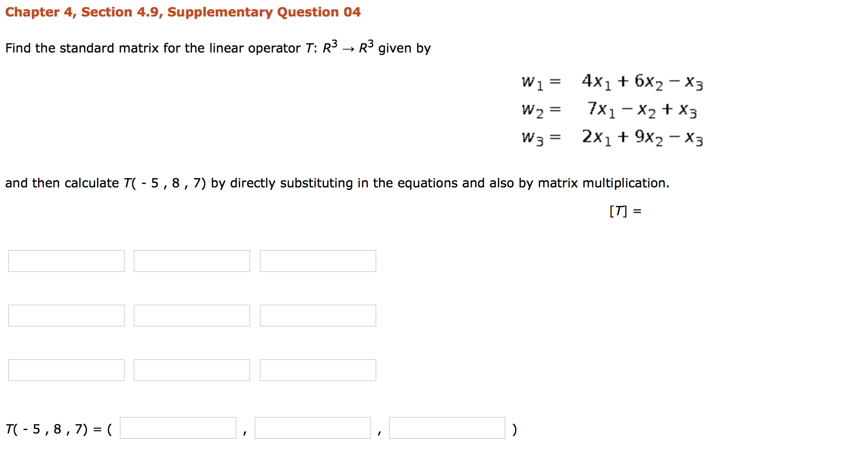 Solved Chapter 4, Section 4.9, Supplementary Question 04 | Chegg.com
