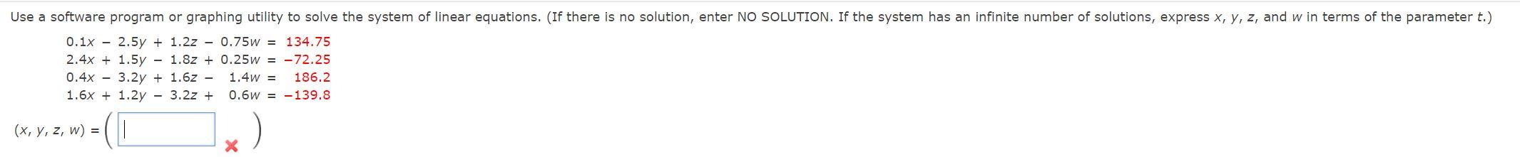 Solved Use a software program or graphing utility to solve | Chegg.com