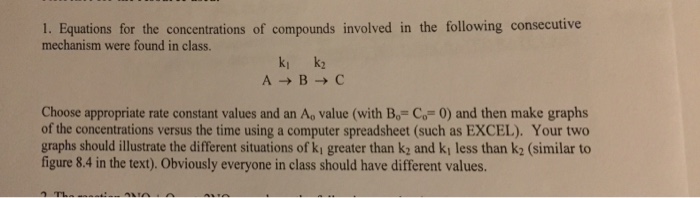 Solved 1. Equations for the concentrations of compounds | Chegg.com