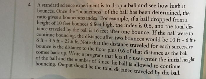 Solved 4 A standard science experiment is to drop a ball and | Chegg.com