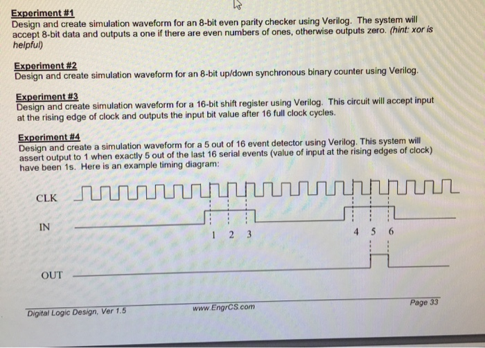 Solved Experiment 1 Design And Create Simulation Waveform 6920