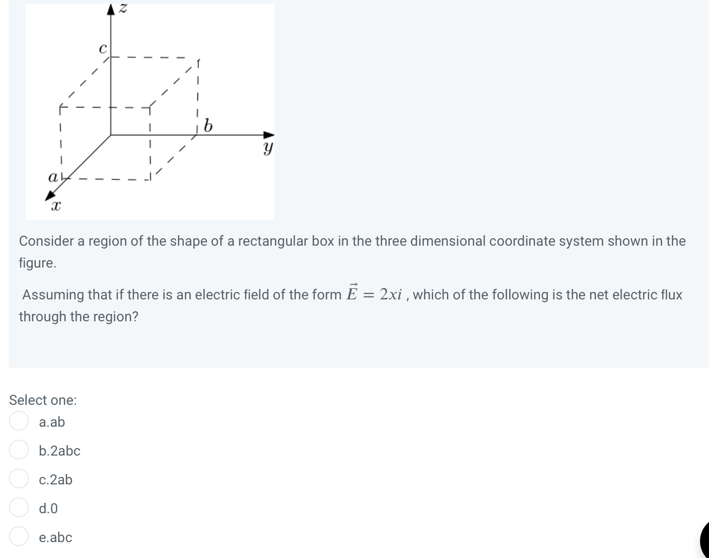Solved Consider a region of the shape of a rectangular box | Chegg.com