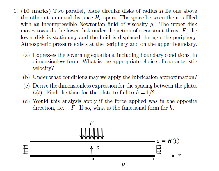 Solved Two parallel, plane circular disks of radius R lie | Chegg.com