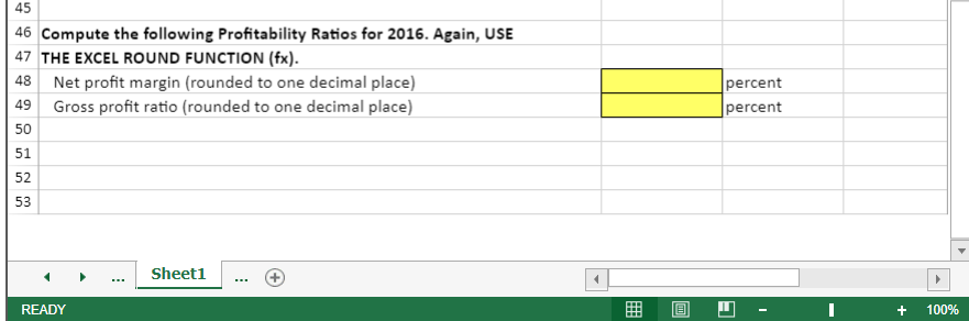 Solved XB 日 Calculate Select Ratios - Excel ? x FILE HOME | Chegg.com