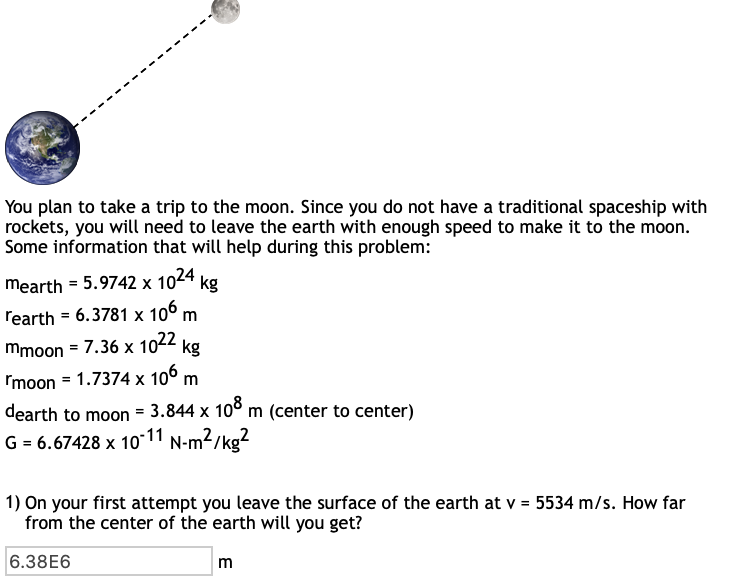 Solved You plan to take a trip to the moon. Since you do not | Chegg.com