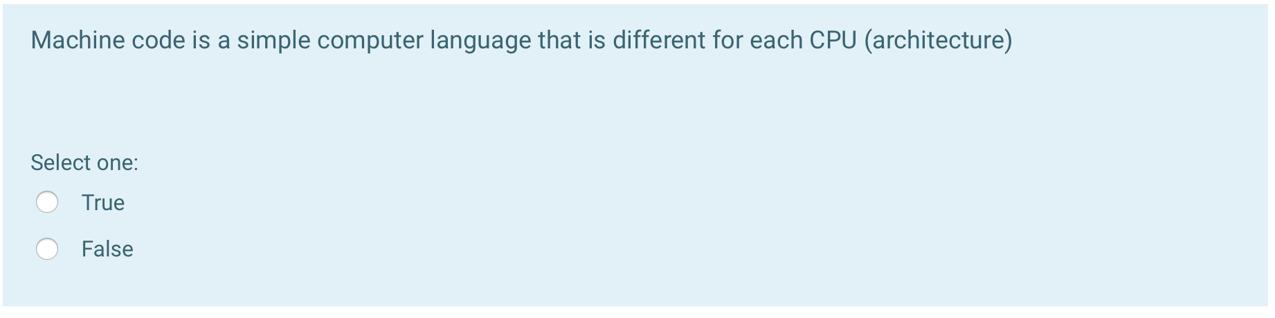 Solved Machine code is a simple computer language that is | Chegg.com