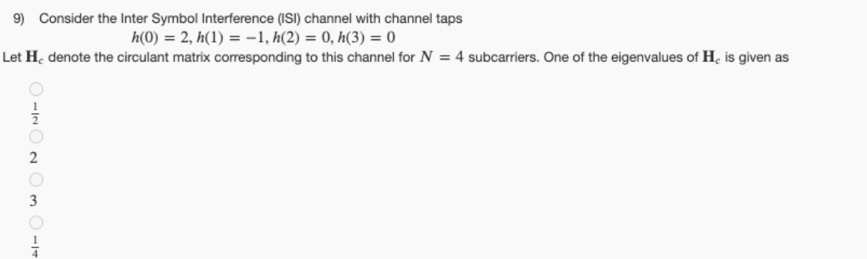 Solved Consider the Inter Symbol Interference (ISI) ﻿channel | Chegg.com