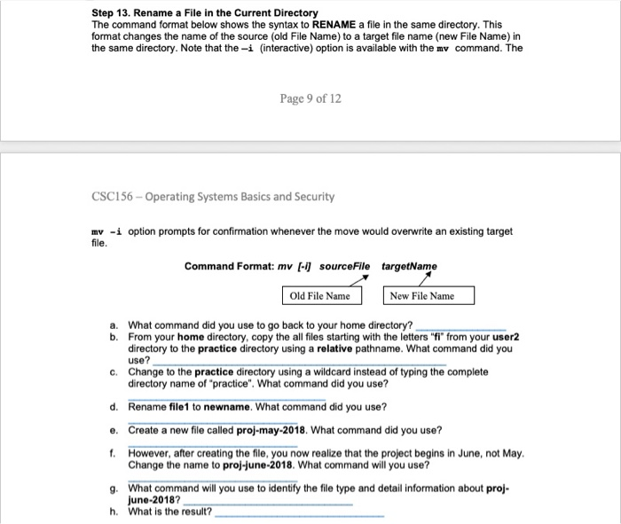 Solved CSC156-Operating Systems Basics and Security | Chegg.com
