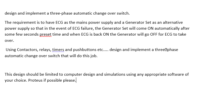 Solved design and implement a three-phase automatic change | Chegg.com