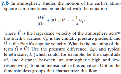 Solved DV 7.6 In atmospheric studies the motion of the | Chegg.com