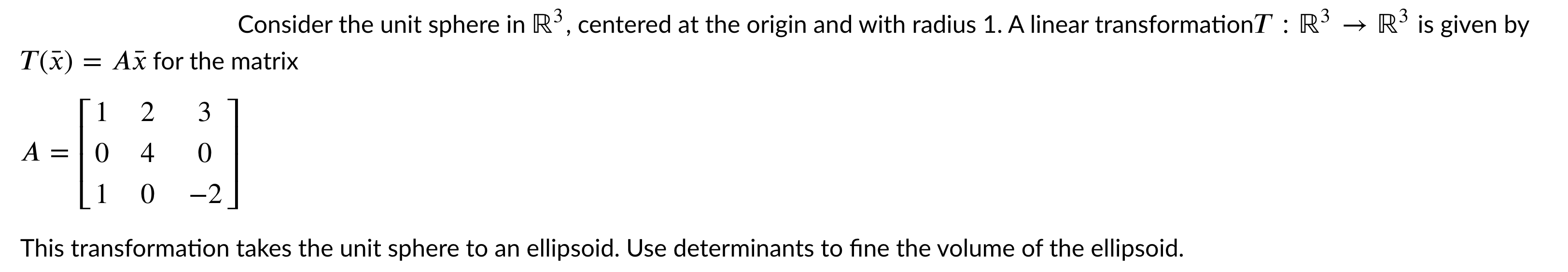 Solved > Consider the unit sphere in R3, centered at the | Chegg.com