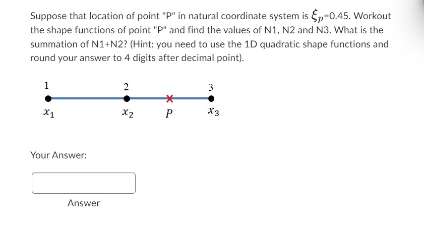 Solved Suppose that location of point " P " in natural | Chegg.com