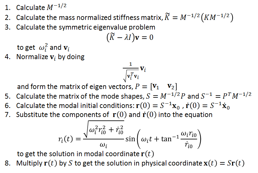 2DOF vibration system consists of m1 = 10 kg and m2 = | Chegg.com