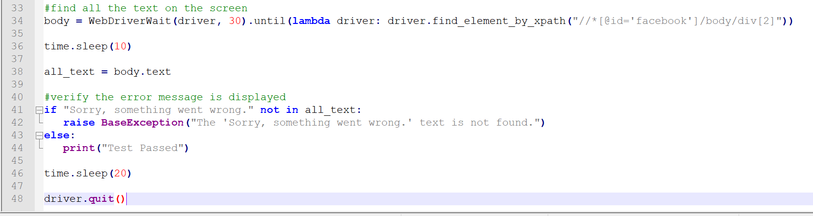 Solved This Script Automates Log In For Facebook And Prints