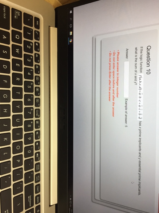 Solved Question 5 Given the logic function F(a,b,c,d)-bd + | Chegg.com