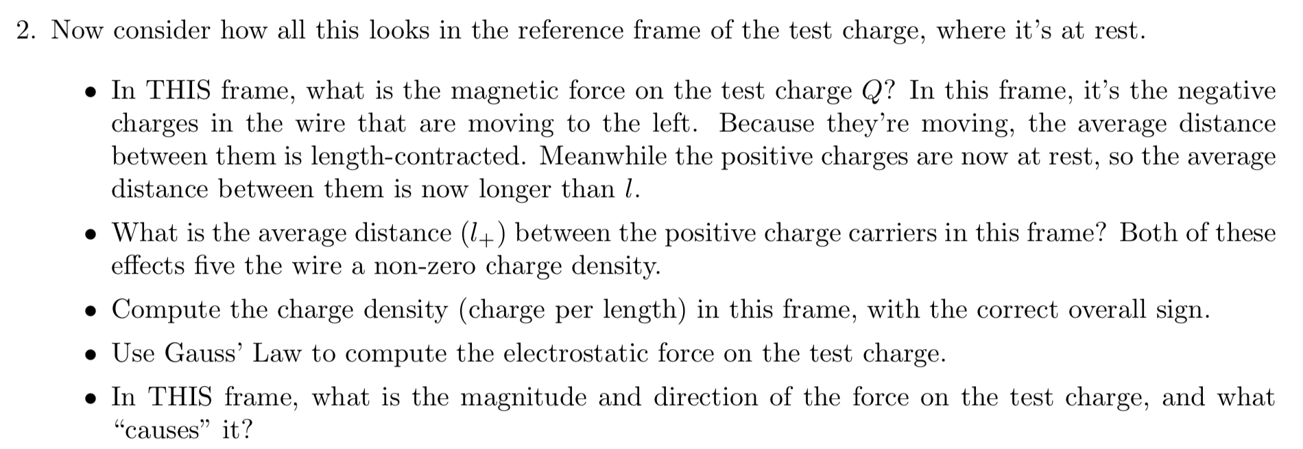 Lab frame: Test charge frame 9 + + + + + Tags EA R | Chegg.com